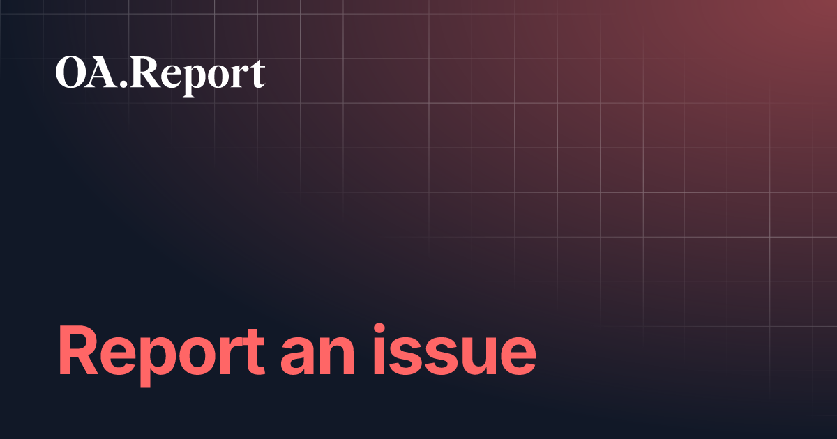 Report an issue | OA.Report